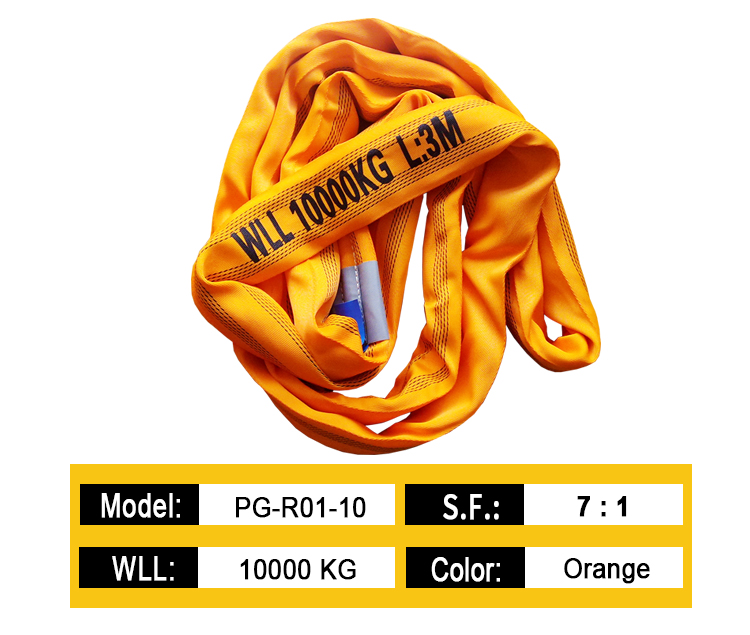 OEM Round Sling Polyester Endless Round Sling Heavy Duty Poly Lift ...